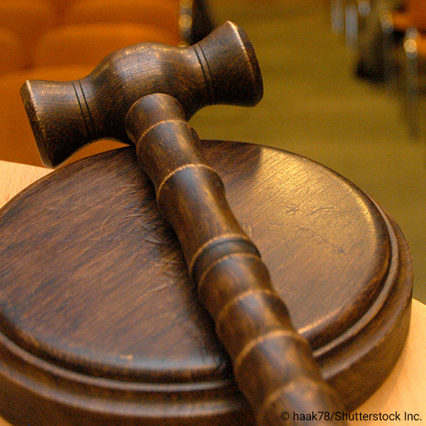 close-up of a gavel hero inset | National Institute of Justice